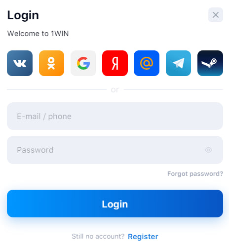 1Win login ️ on the official website. Log in Platform 1 Win